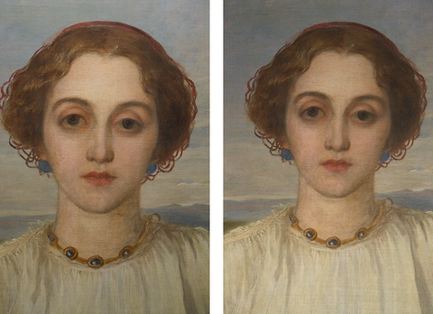 Before and after conservation: Lady Dalrymple | Watts Gallery