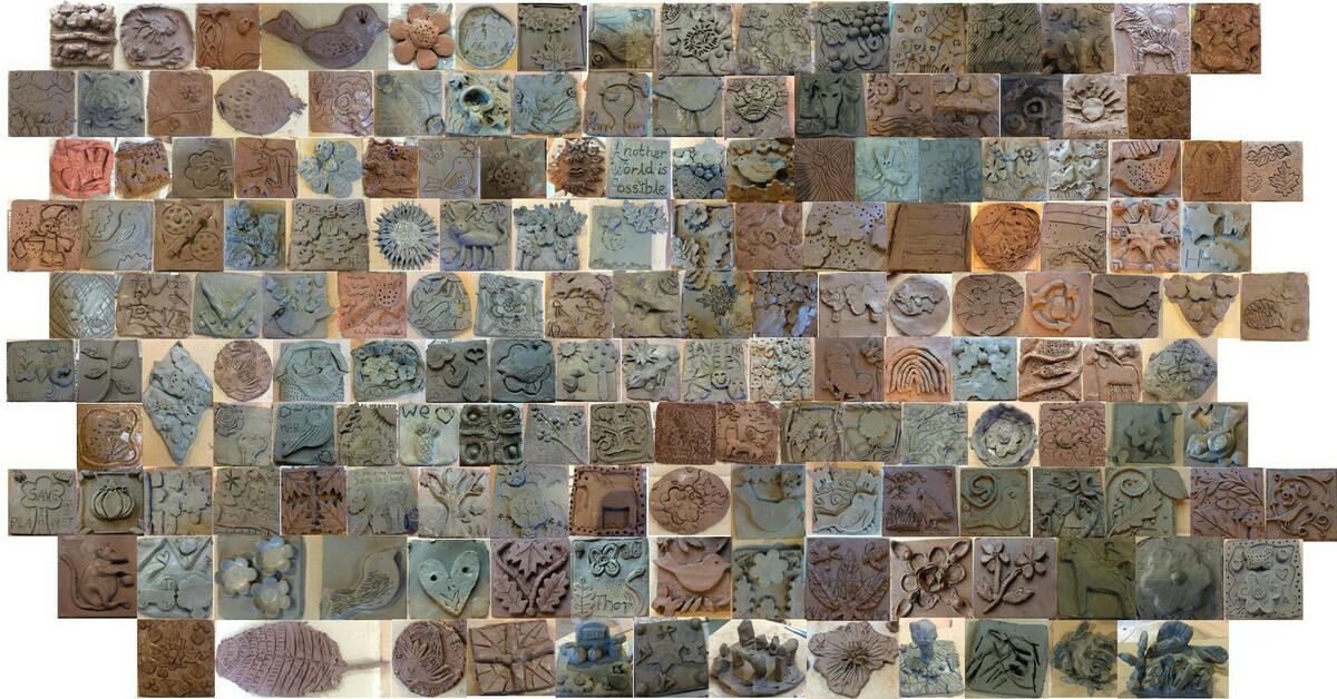 Terracotta tile collage | Watts Gallery