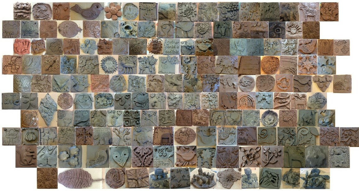 Terracotta tile collage | Watts Gallery